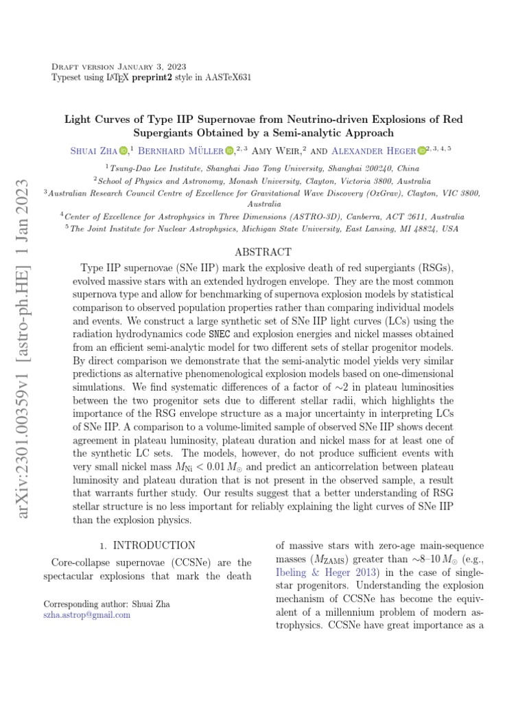 ,, Amy Weir, And: Shuai Zha Bernhard M Uller Alexander Heger | PDF ...