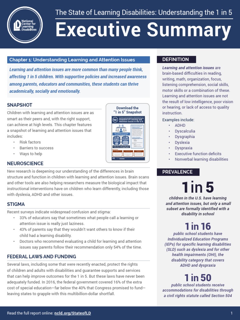 Learning Disabilities | PDF | Learning Disability | Special Education