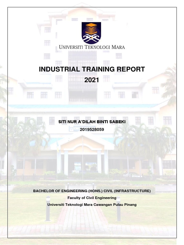 UNIMAS Industrial Training Report 2021 | PDF | Occupational Safety And ...