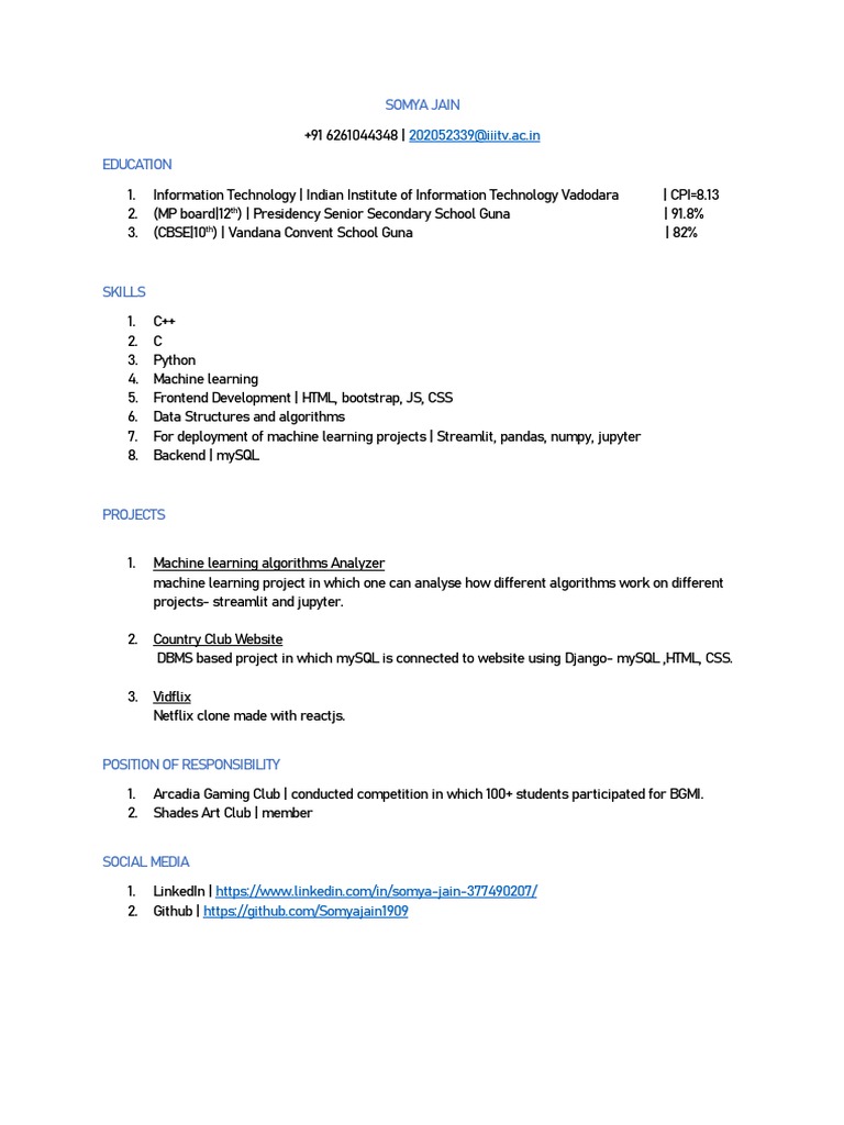 Somya Jain 202052339 IT | PDF