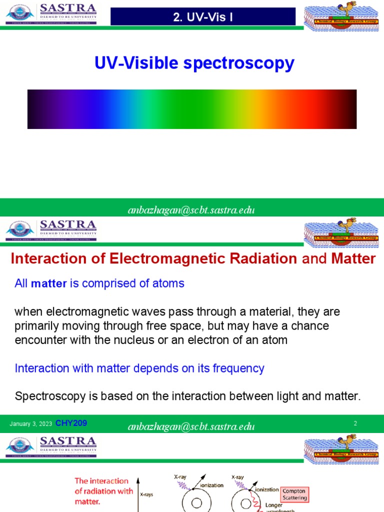 UV-Vis Spectroscopy for Chemists | PDF | Absorbance | Ultraviolet ...