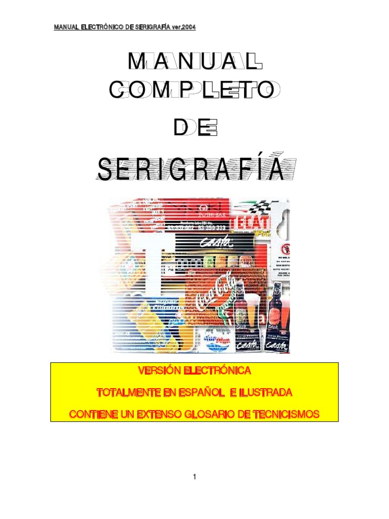 Manual de Serigrafia | PDF | Color | Aluminio