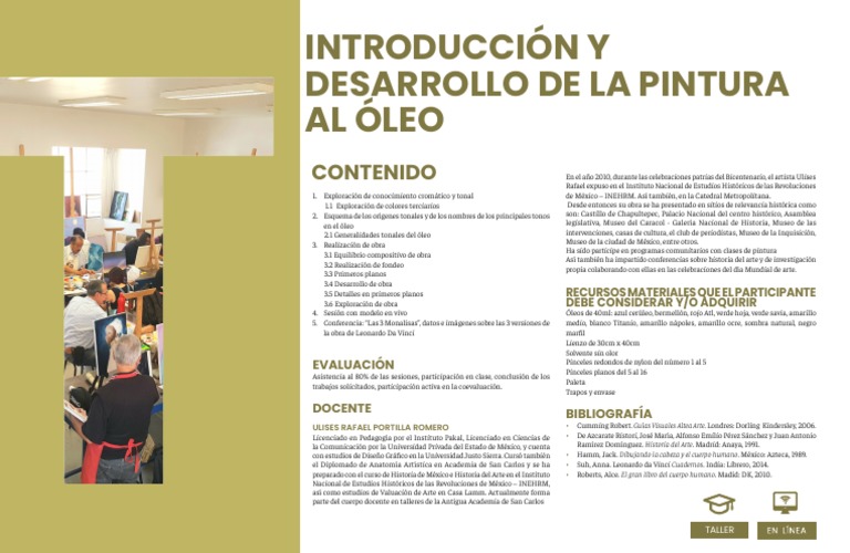 Introducción A La Técnica De La Pintura Al óleo Materiales Procesos Y