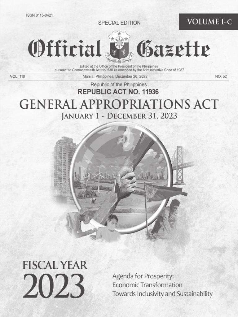 Gaa 2023 Vol 1 C | PDF | Philippines | Southeast Asia