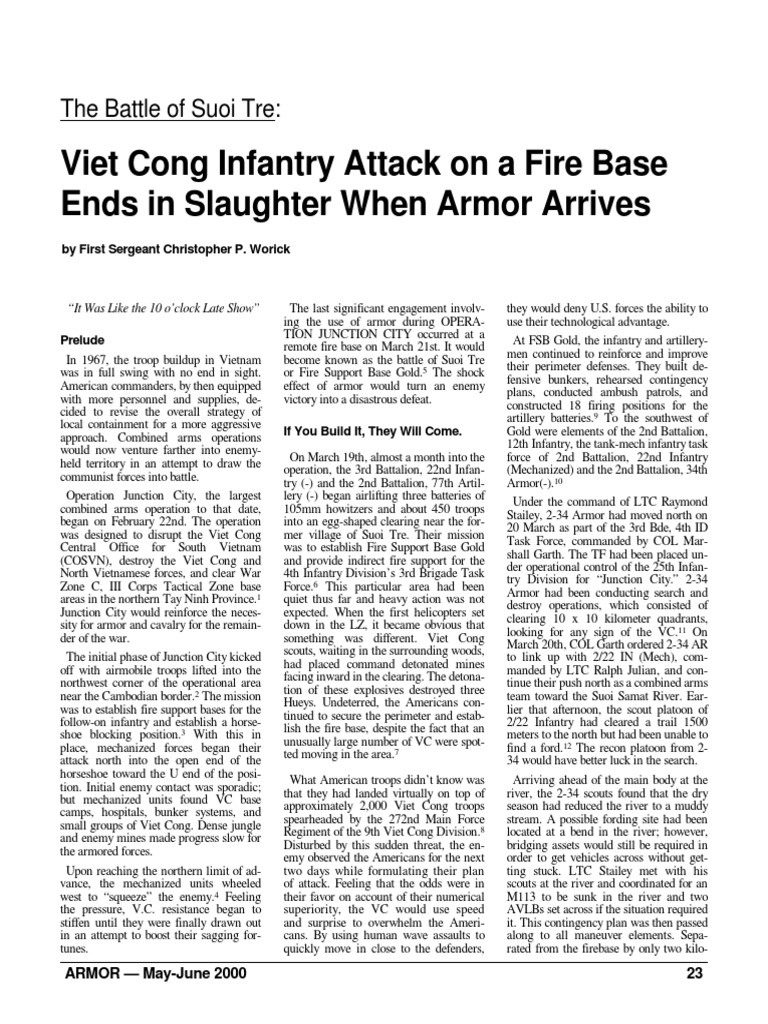 Battle of Suoi Tre | PDF | Tanks | Military