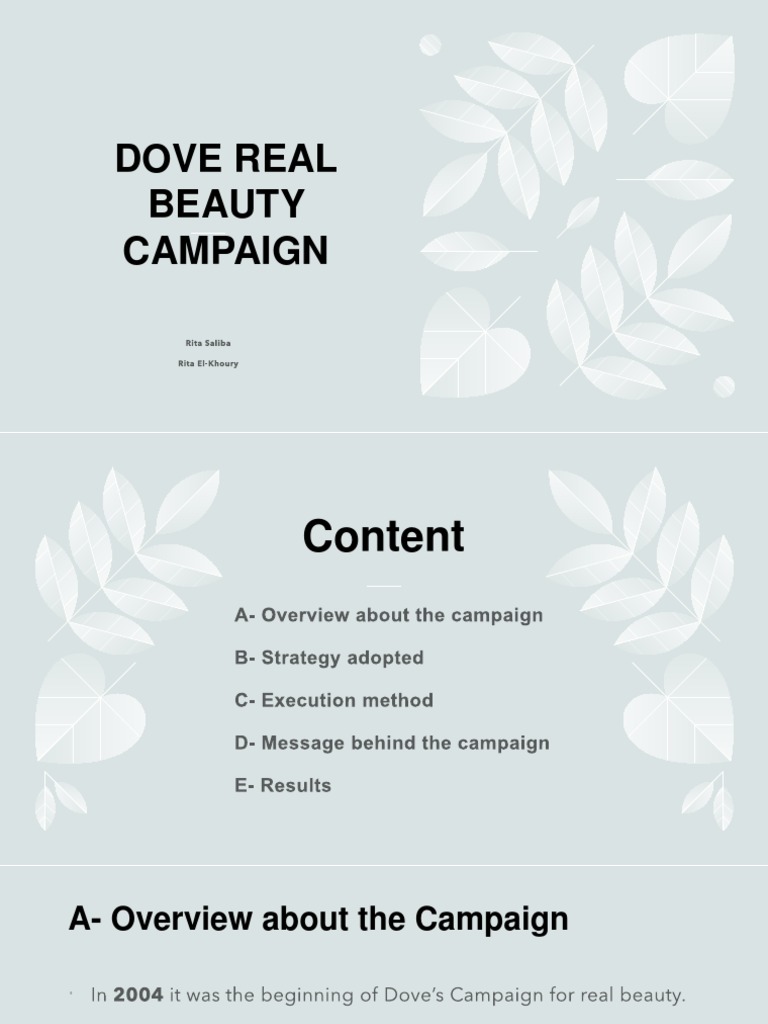 Dove Real Beauty Campaign | PDF | Business | Art