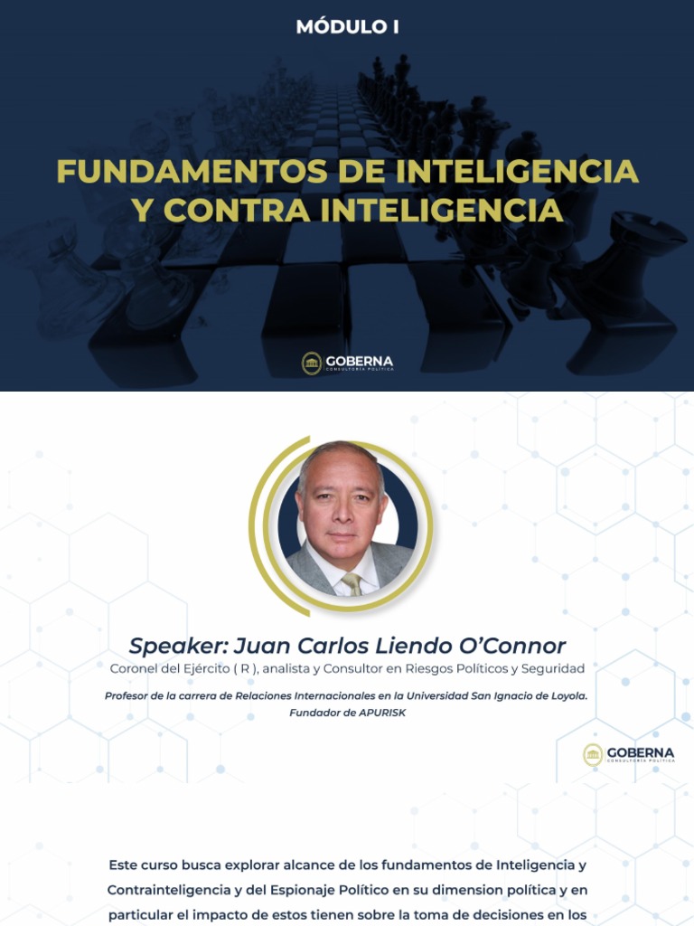 Módulo I Fundamentos de La Inteligencia y Contrainteligencia Política | PDF