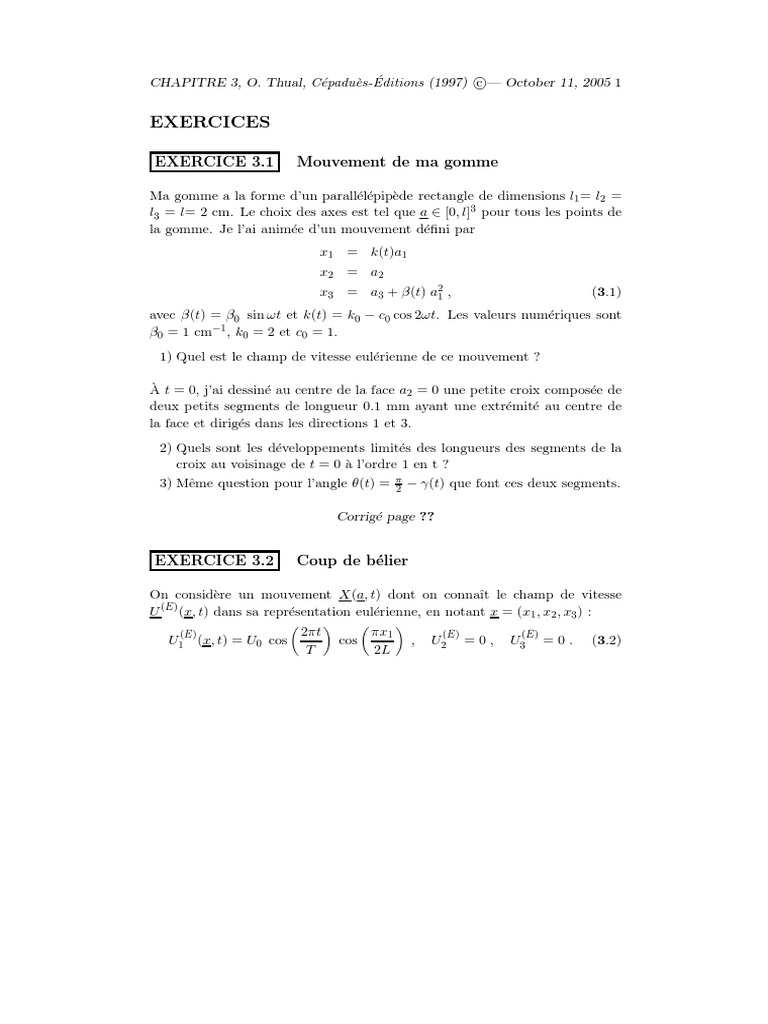 Exercices | PDF | Rotation | Ellipse