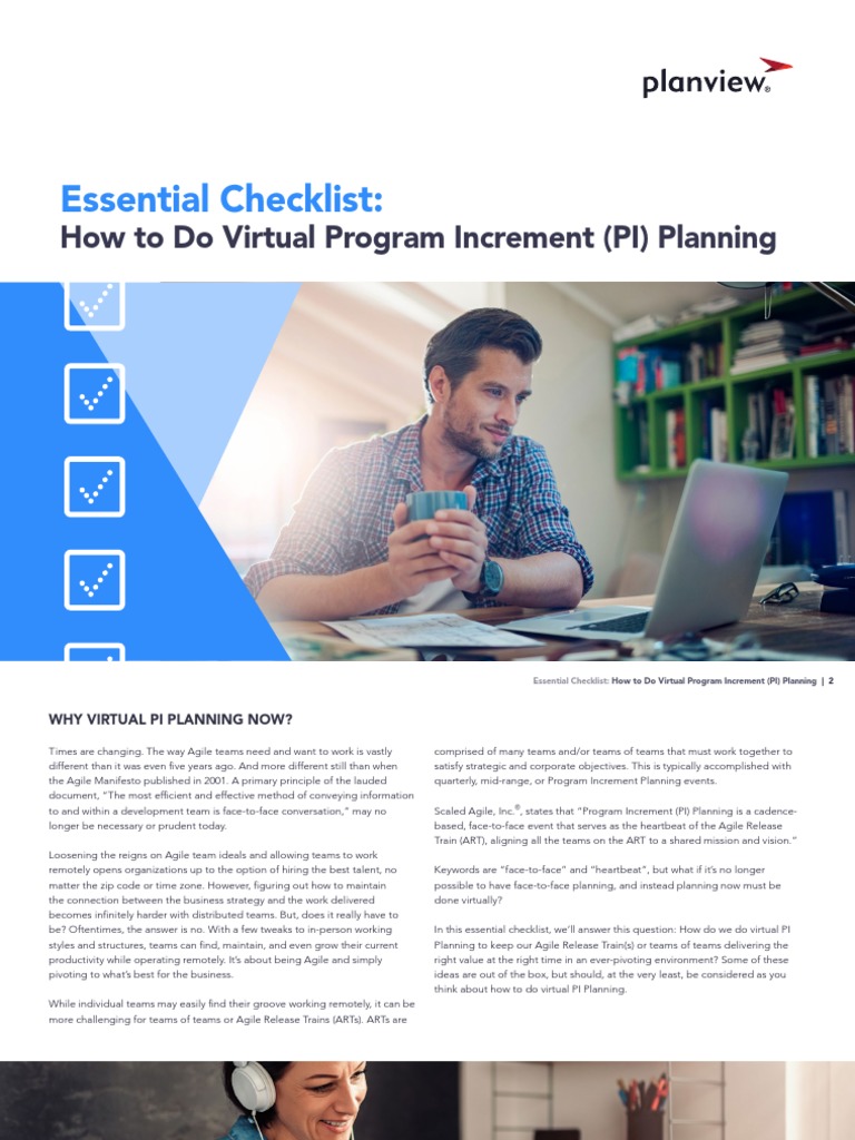 Virtual PI Planning Essential Checklist | PDF | Agile Software ...