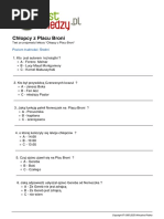 Chlopcy Z Placu Broni Lektura Obowiazkowa Test Podsumowujacy | PDF