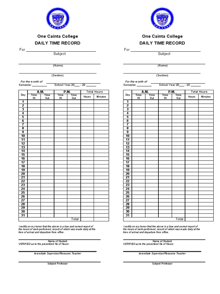 Occ Ojt Sit FS DTR | PDF