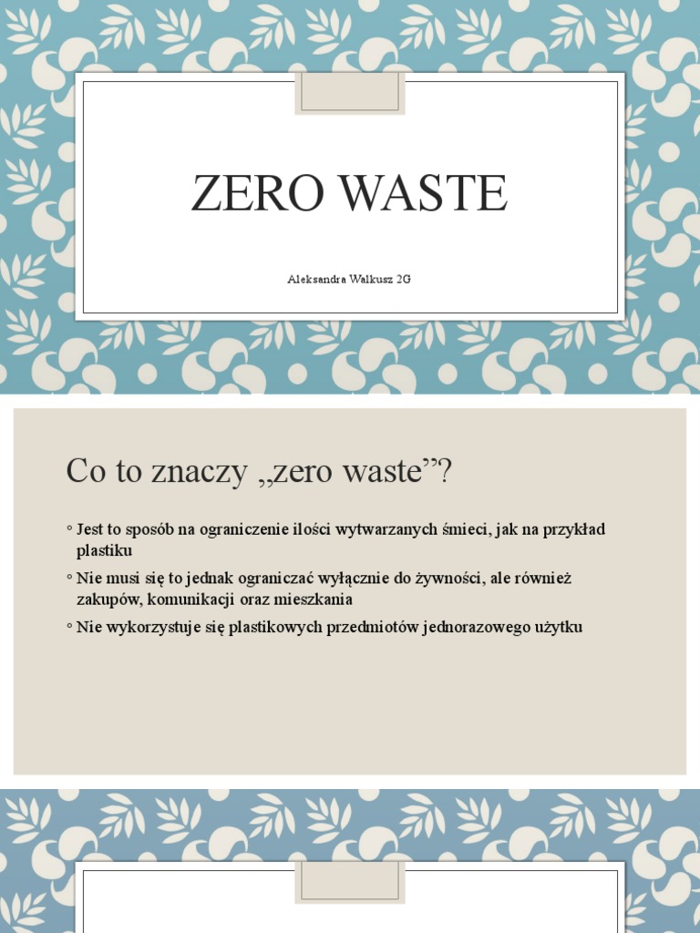 Zero Waste | PDF
