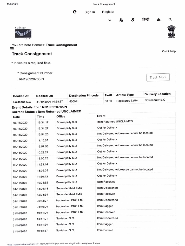 Legal Notice 2 - Consignment Tracking | PDF