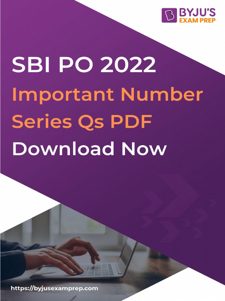 50 Important Number Series Questions For SBI PO (Eng), Download PDF ...