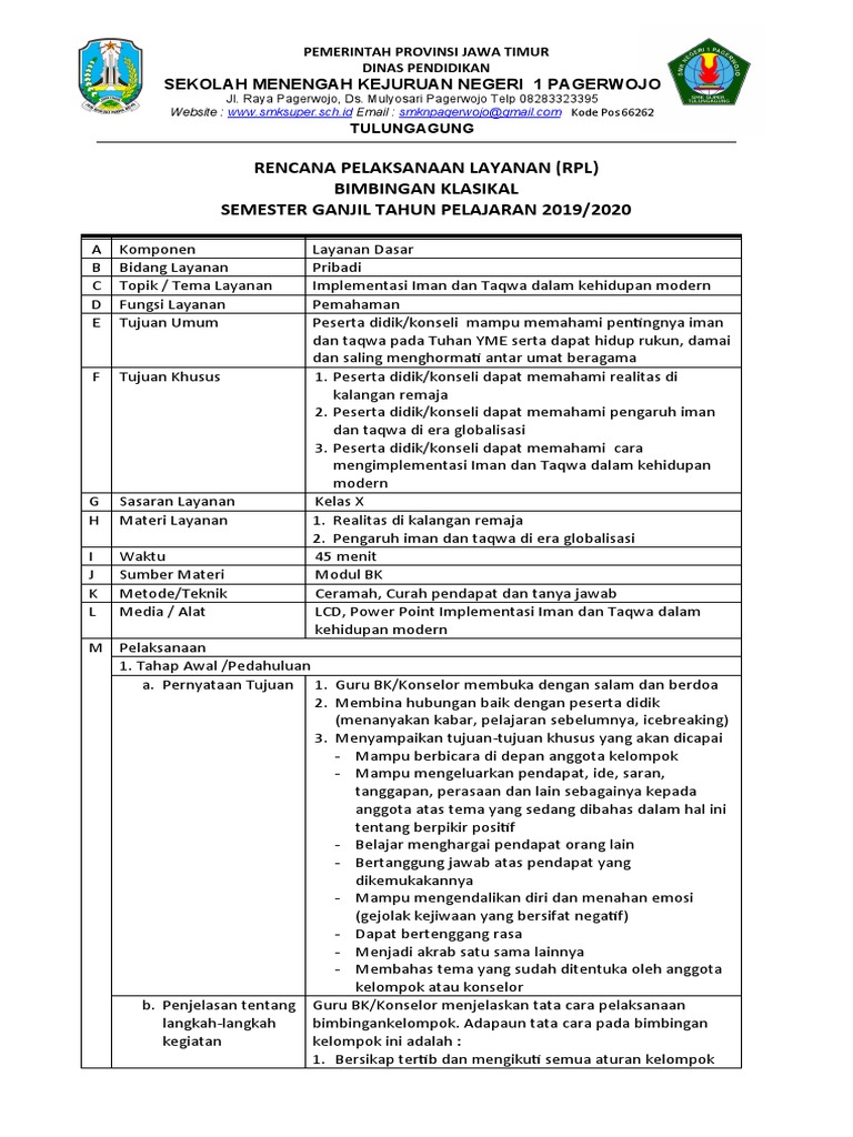 RPL Implementasi Iman Dan Taqwa Di Kehidupan Modern | PDF