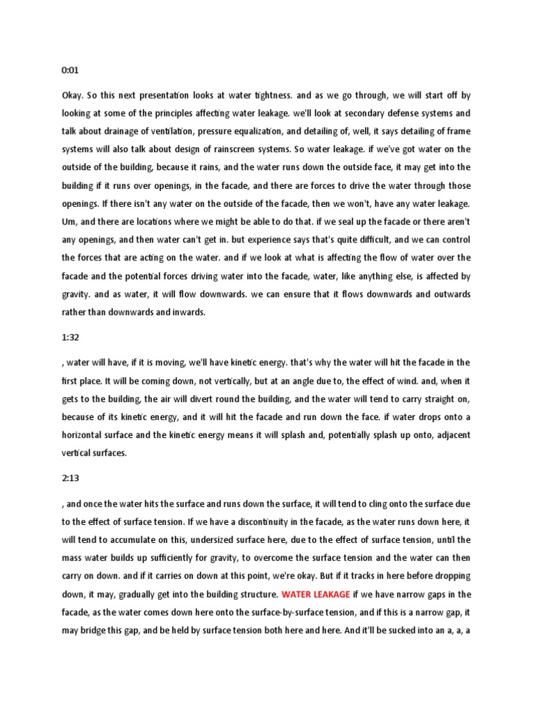 Water Leakage | PDF | Building Materials | Building Engineering