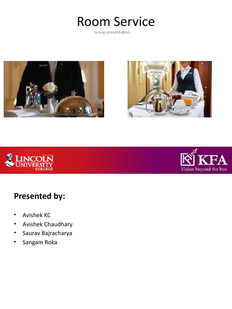 Types of Room Service Explained | PDF
