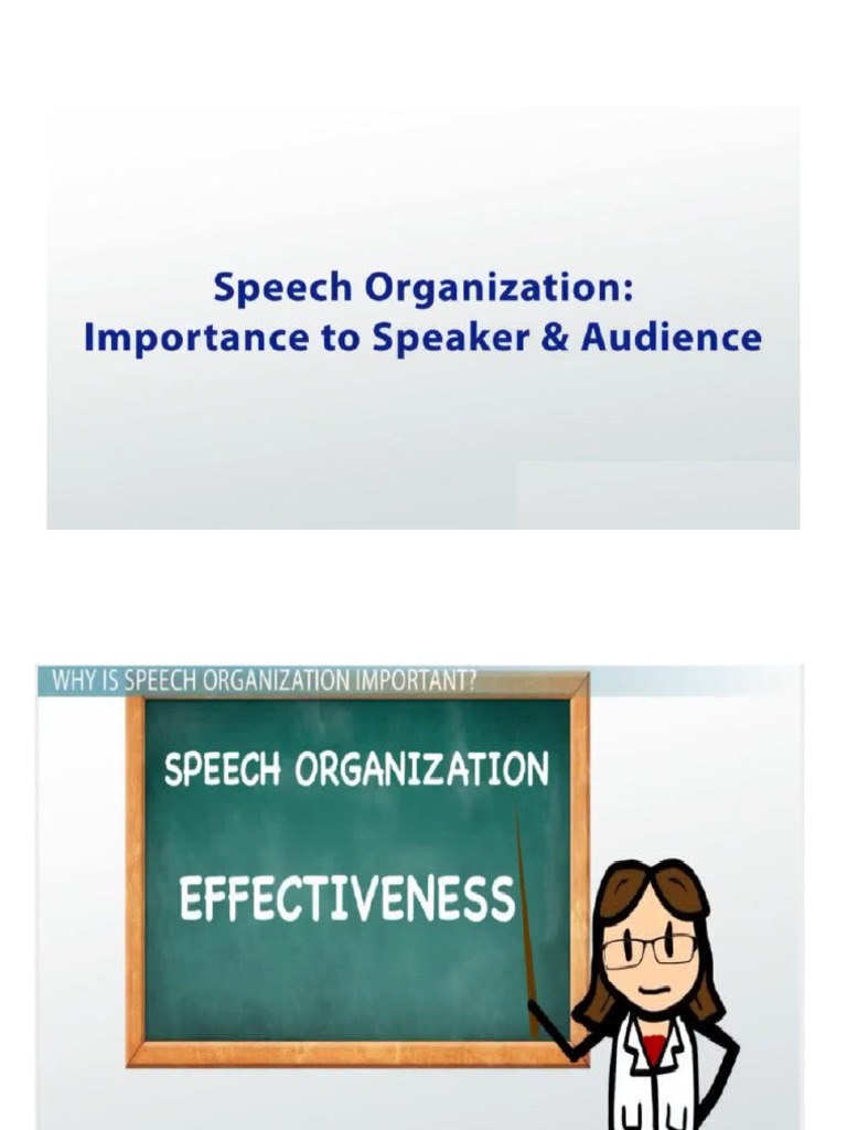 How to Organize a Speech Effectively | PDF
