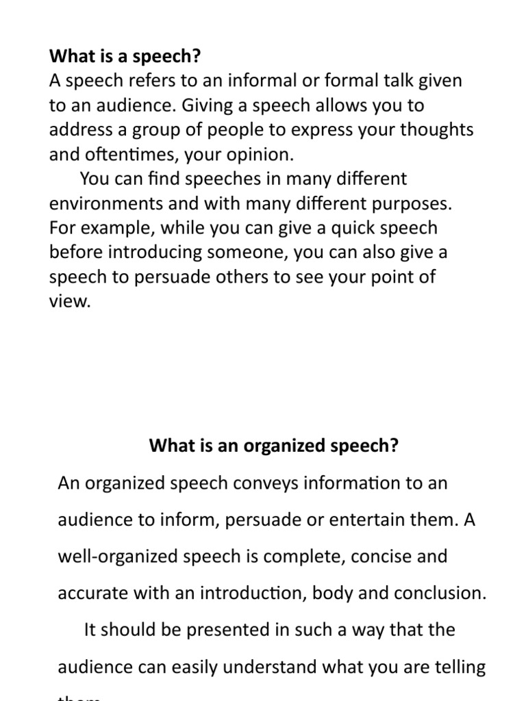 Understanding Speech: Key Elements | PDF | Information | Data