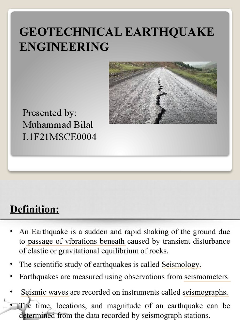 Geotechnical Earthquake Engineering Insights | PDF | Technology ...