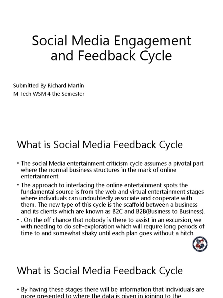 Social Media Engagement and Feedback Cycle | PDF | Social Media | Popular Culture & Media Studies