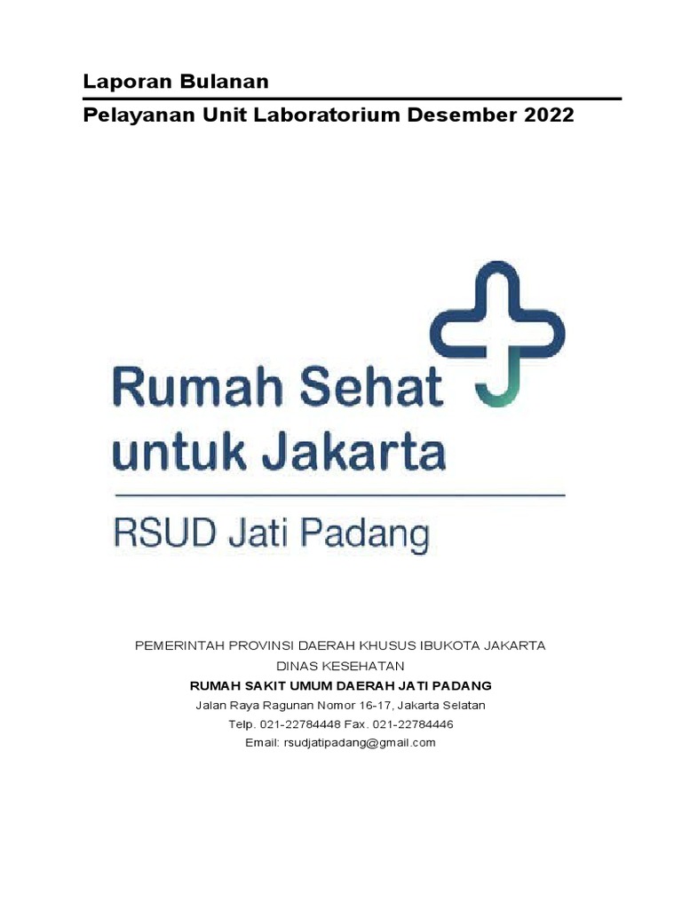 Laporan Pelayanan Laboratorium Bulan Desember 2022 | PDF