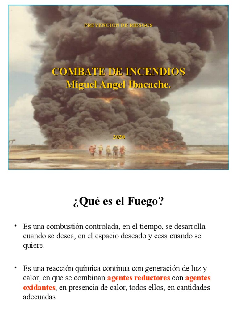 Control y Combate de Incendios A3 | PDF | Combustión | Conduccion termica