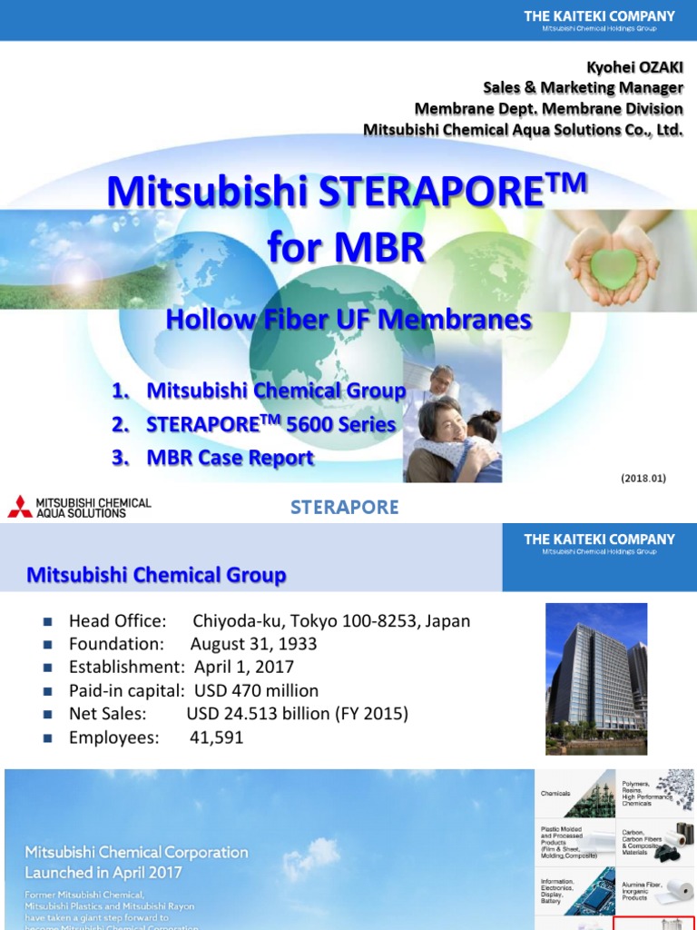 Mitsubishi STERAPORE For MBR | PDF | Sewage Treatment | Membrane
