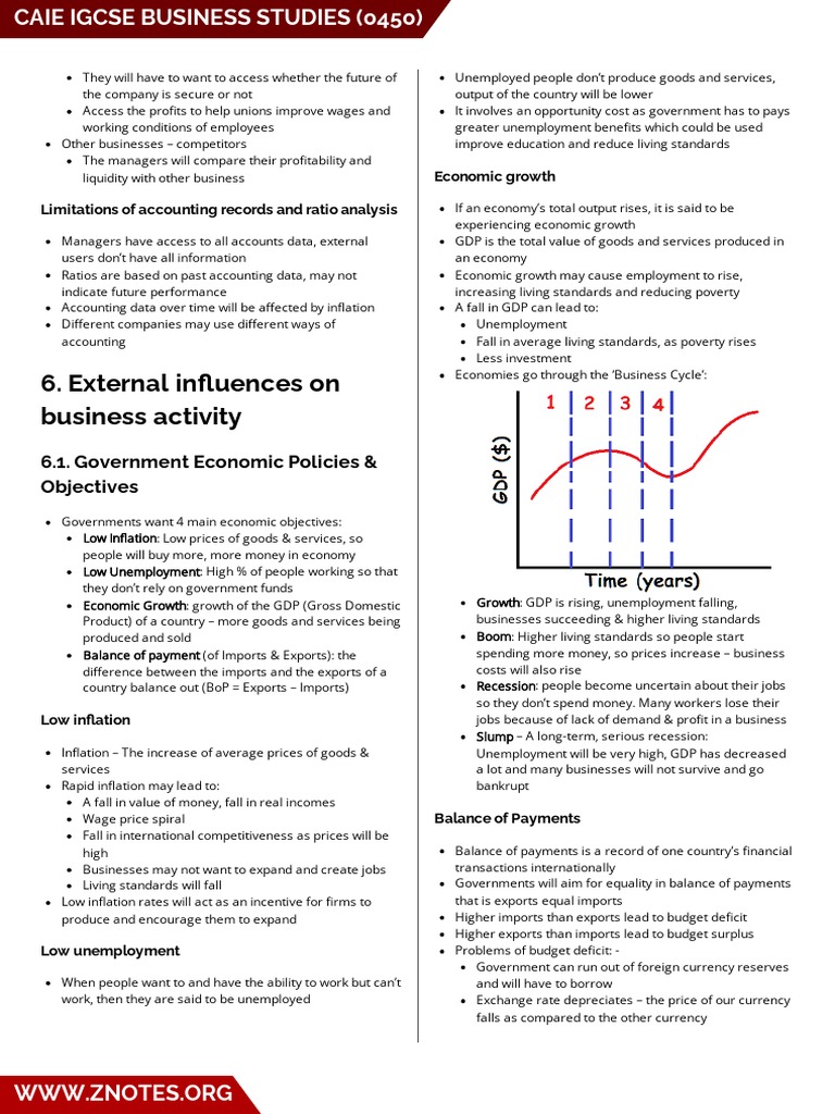 Caie Igcse Business Studies 0450 Theory v5 Removed | PDF | Taxes ...