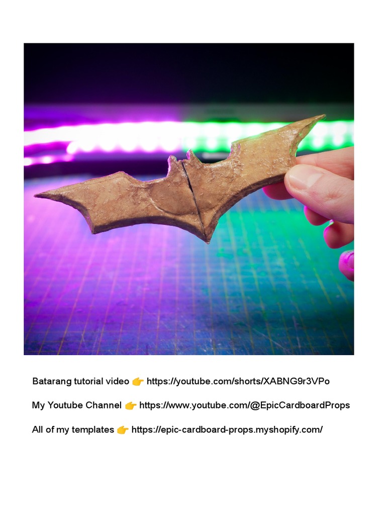 Batarang Templates | PDF | Industrial Processes | Secondary Sector Of ...