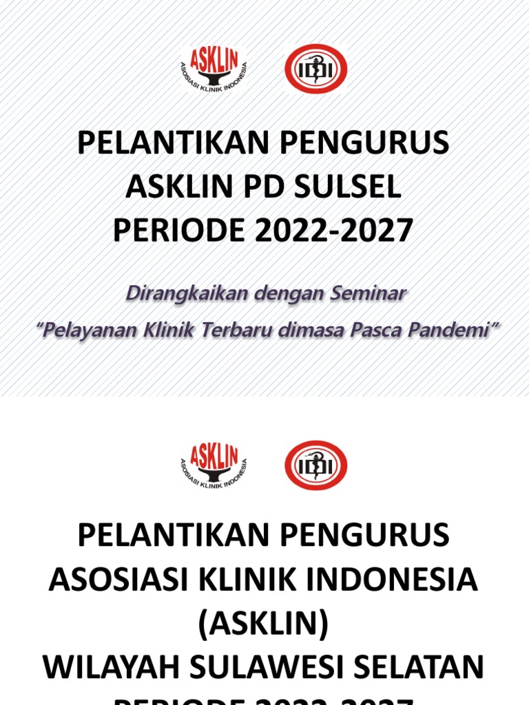 Slide Acara Asklin | PDF | Pengembangan Diri