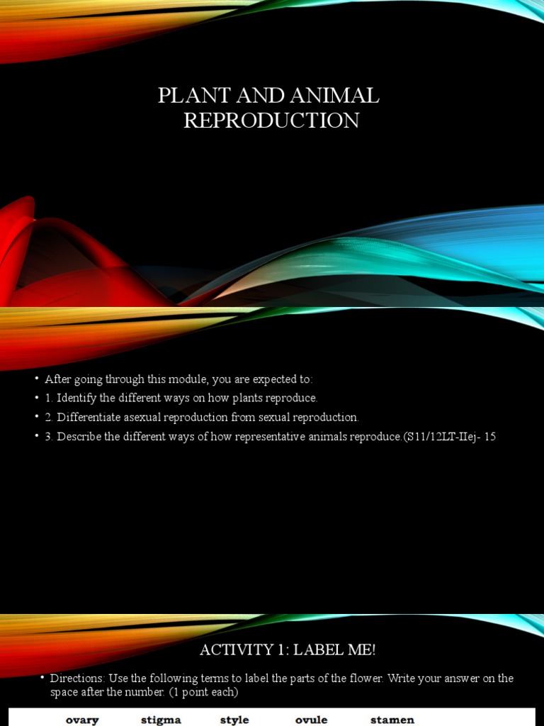Plant and Animal REPRODUCTION | PDF | Sexual Reproduction | Fertilisation