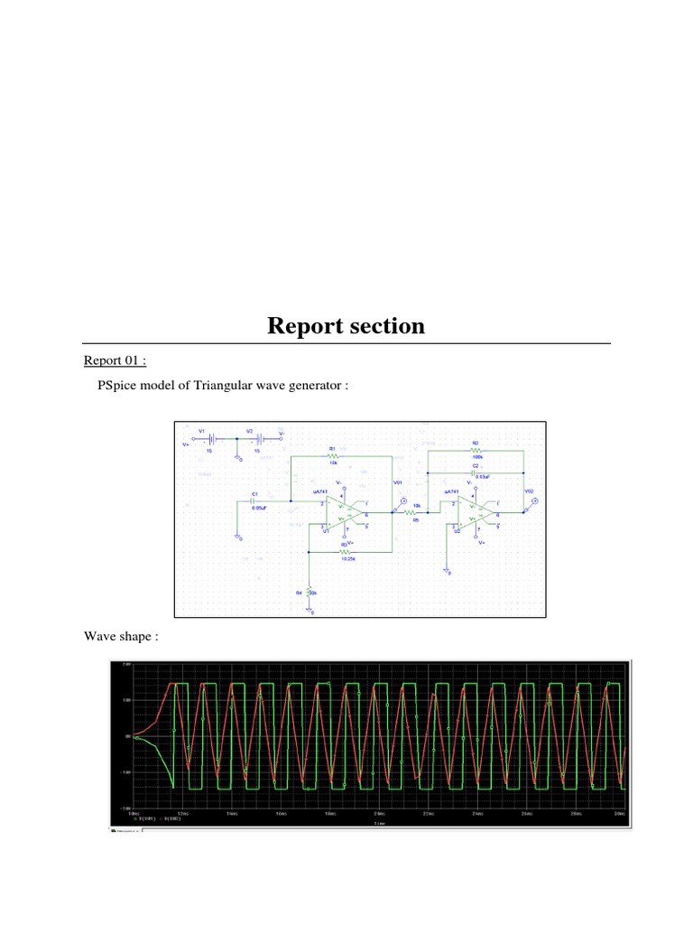 Simulating a Triangular Waveform Generator Using PSpice: A Technical ...