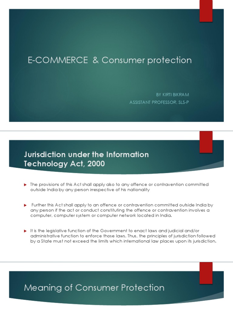 E-commerce consumer protection rules protect online shoppers | PDF | E ...
