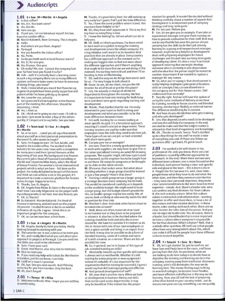 B2-Audio Scripts | PDF