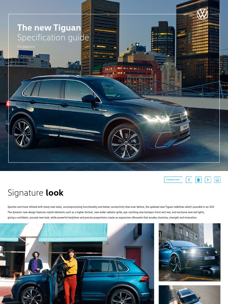 VW Tiguan Facelift Brochure Updated 7 Oct | PDF | Trunk (Car) | Airbag