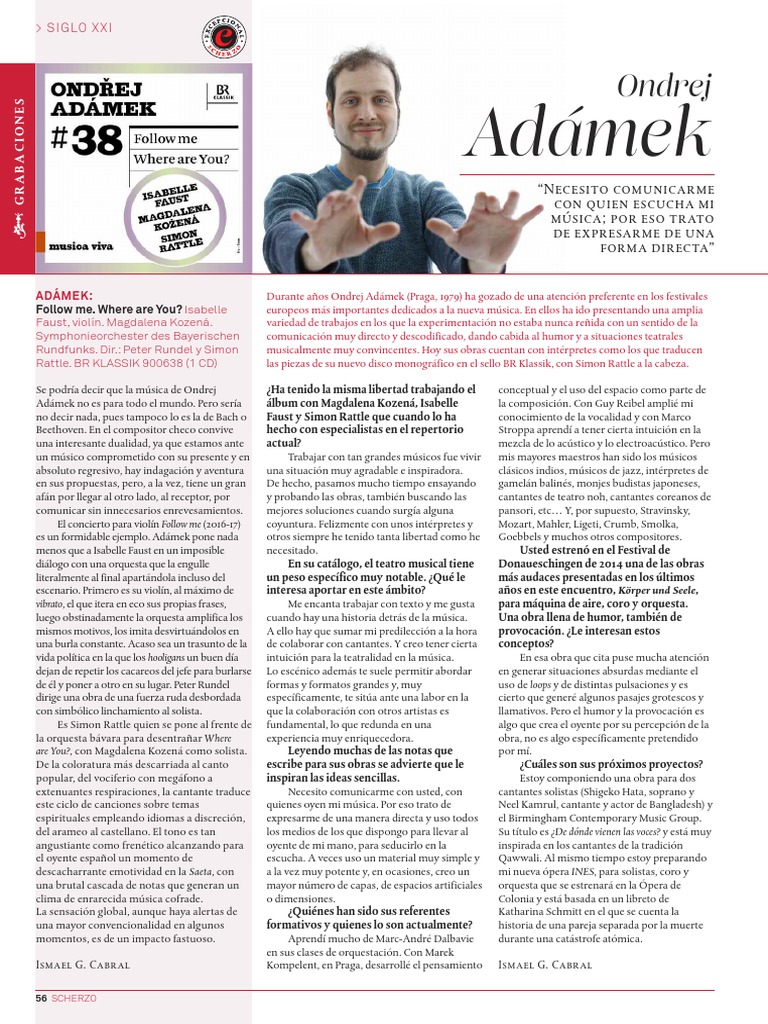 Ondrej Adámek: Música Directa y Experimental | PDF | Las artes ...