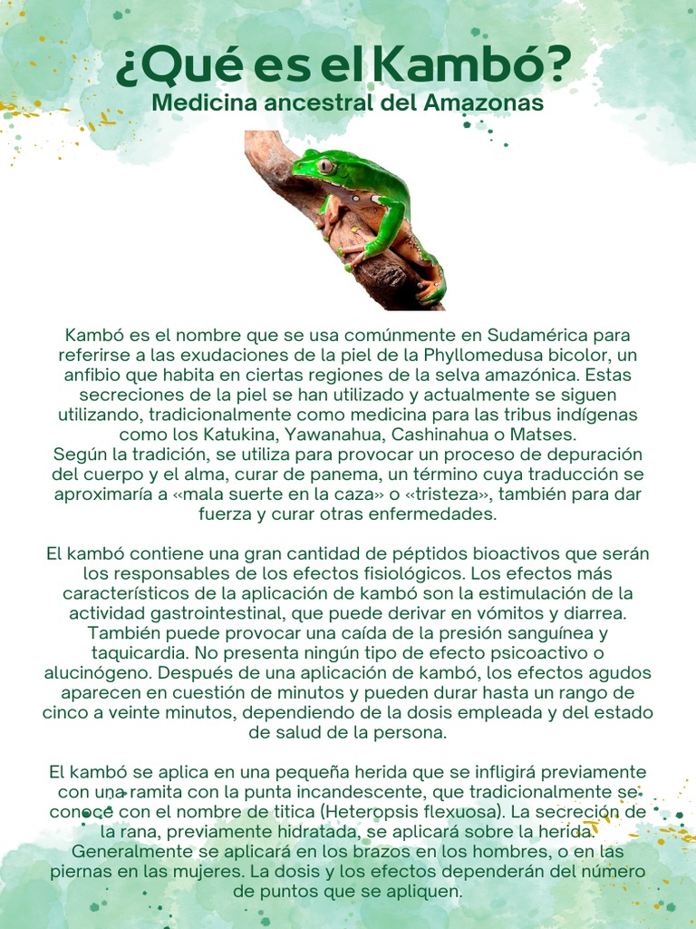 Kambó | PDF | Medicina CLINICA | Especialidades Medicas