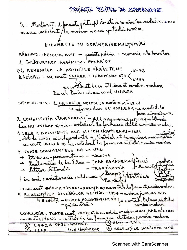 Proiecte Politice de Modernizare | PDF