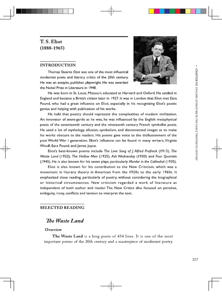 Eliot 3 | PDF