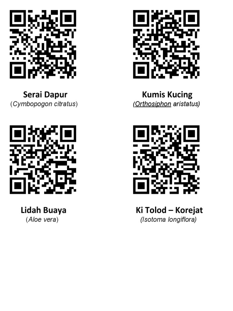 Barcode Tanaman | PDF