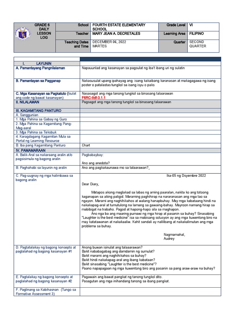 December 6, Talaarawan | PDF