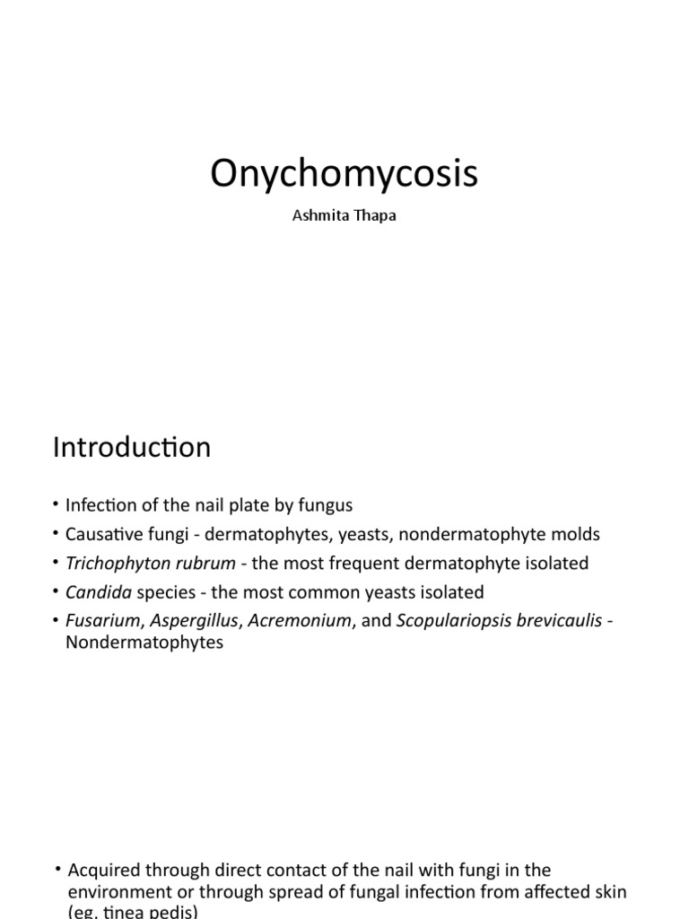 Onychomycosis | PDF | Nail (Anatomy) | Cutaneous Conditions
