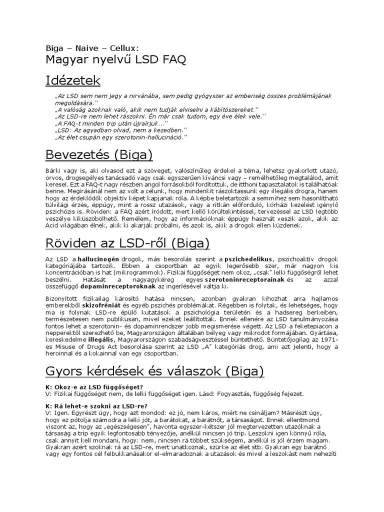 LSD Faq | PDF