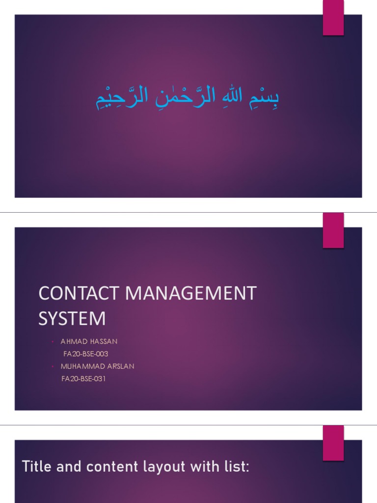 Database Presentation Pdf Programming Computer Program