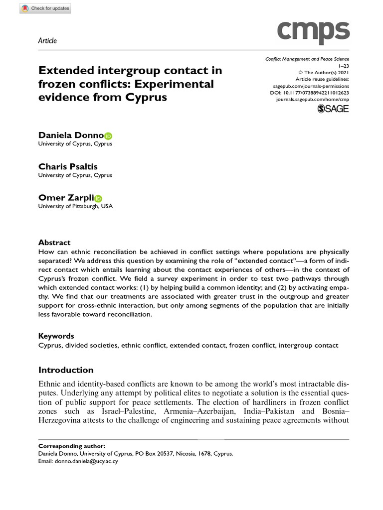 Donno Psaltis Zarpli Cmps Final | PDF | Prejudices | Psychological Concepts