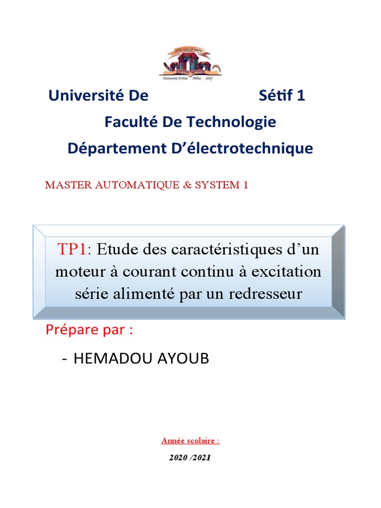 TP Machine 1 | PDF | Redresseur | Composants électriques