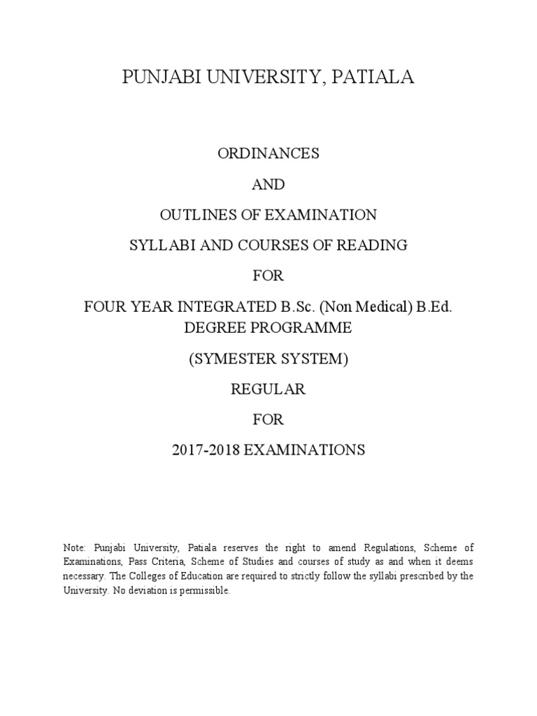 B.Sc. B.Ed. Syllabus 2024-25 Overview | PDF | Special Relativity ...