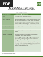 BSOA Course Description | PDF | Academic Degree | Bachelor's Degree