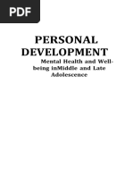 Personal Development Module 1 Q1 | PDF | Self Concept | Self Esteem